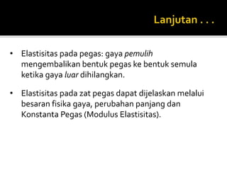 Elastisitas dan Hukum Hooke | PPTX