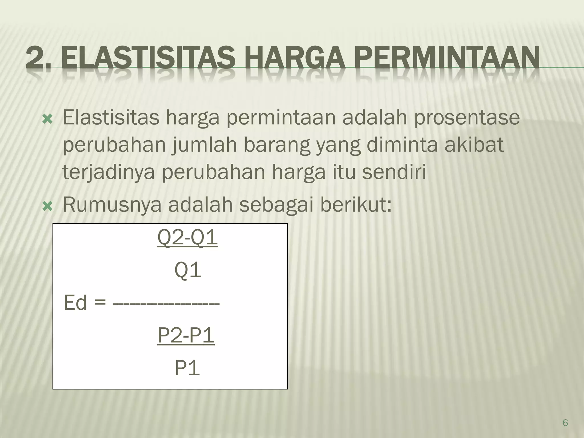 Elastisitas permintaan dan penawaran | PDF