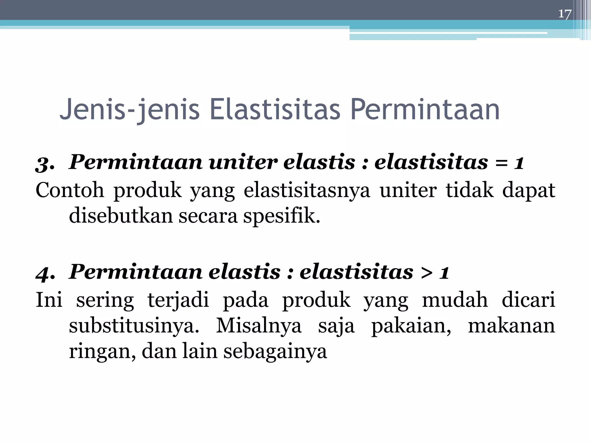 Elastisitas permintaan dan penawaran | PPTX