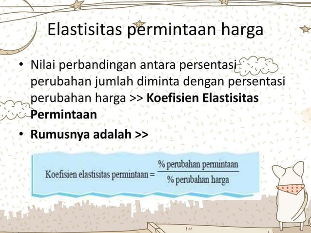 Elastisitas permintaan dan penawaran | PPT