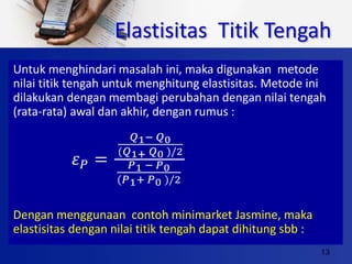 Elastisitas permintan dan penawaran | PPT
