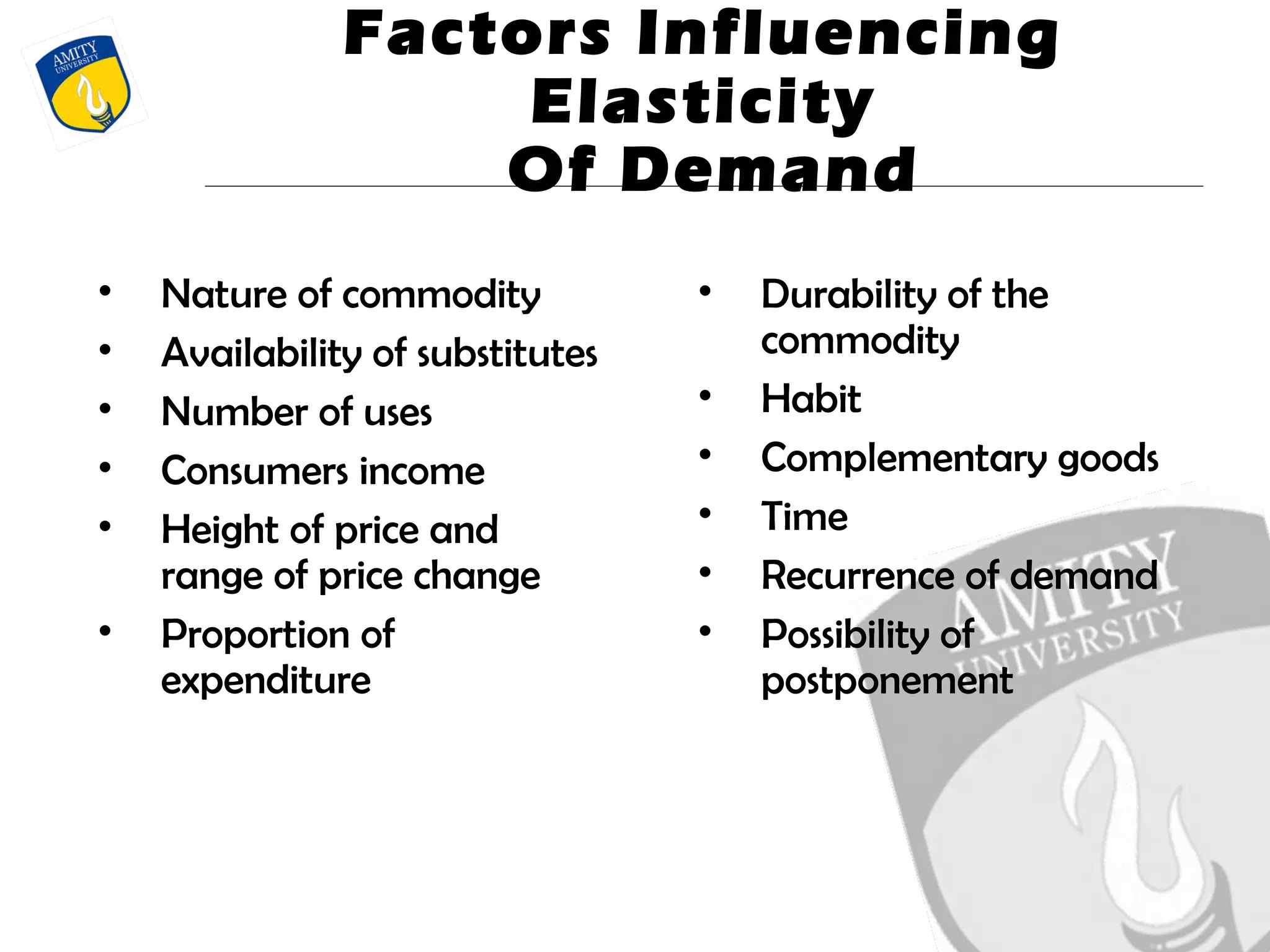 Elastisity of demand - case study | PPT