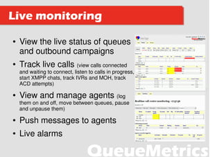 Professional Call-Center monitoring and reporting with QueueMetrics | PPT