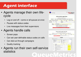 Professional Call-Center monitoring and reporting with QueueMetrics | PPT
