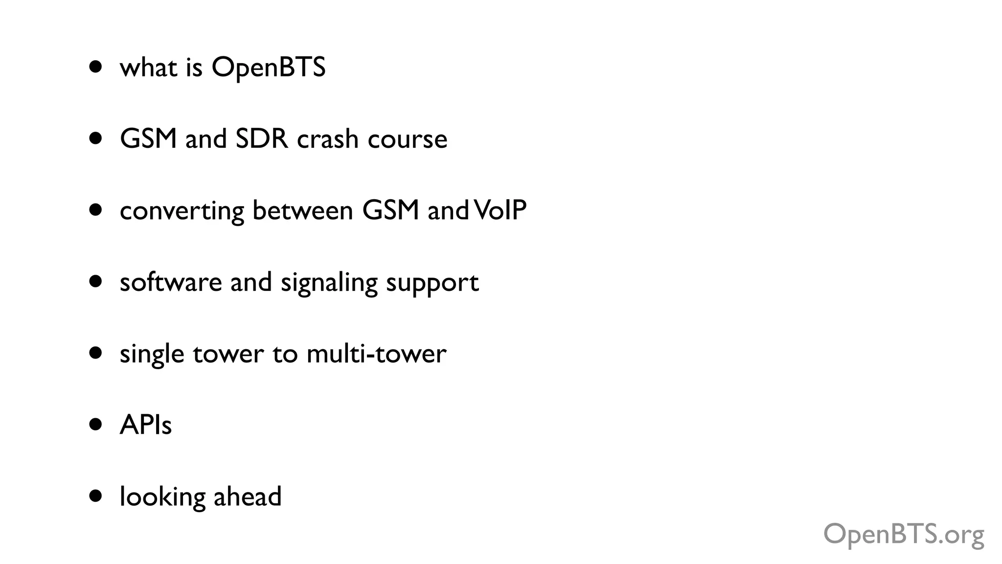 OpenBTS - Building Real Mobile Networks, Big or Small | PDF