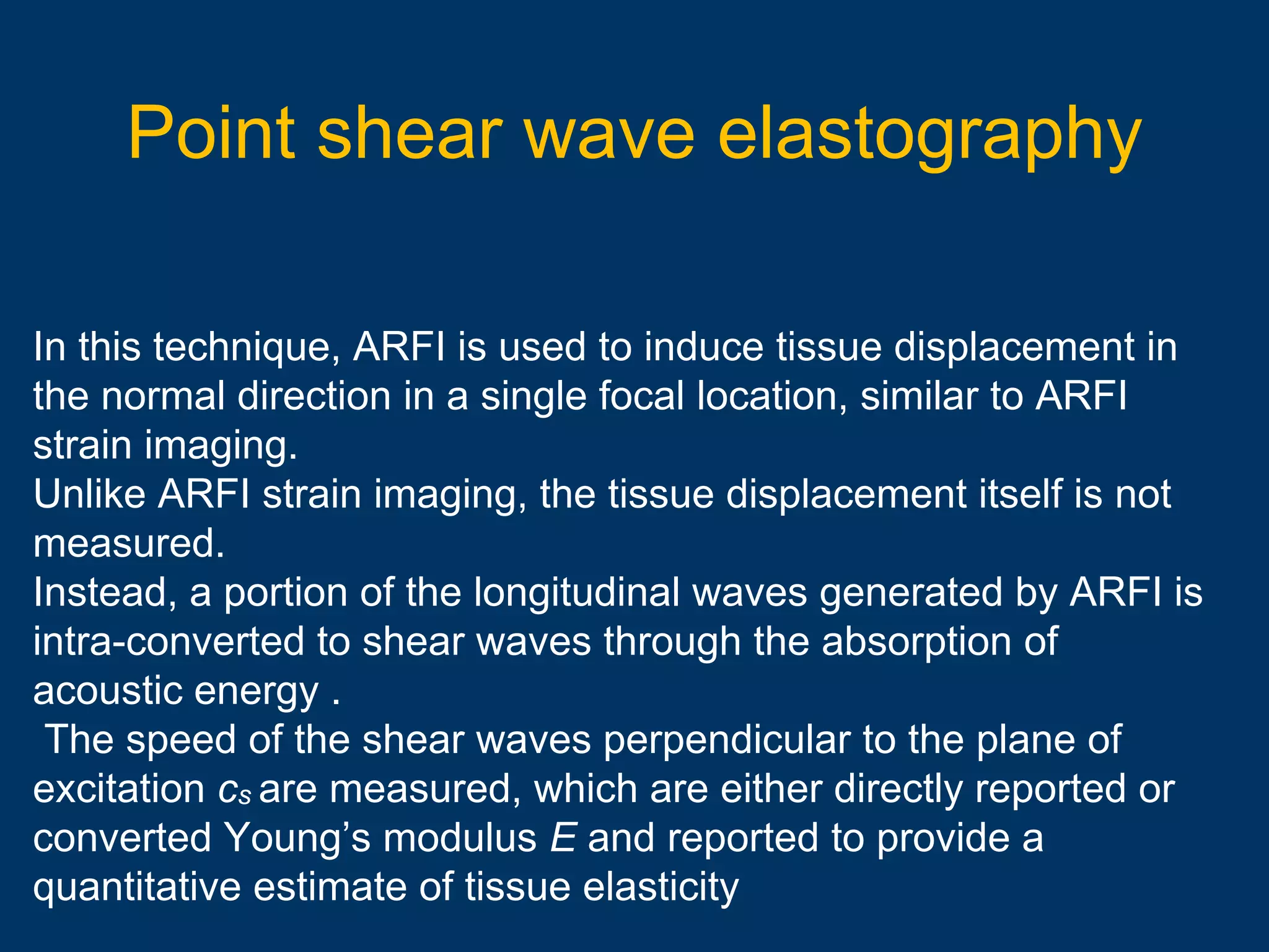 Shear wave Elastography of Liver | PPTX