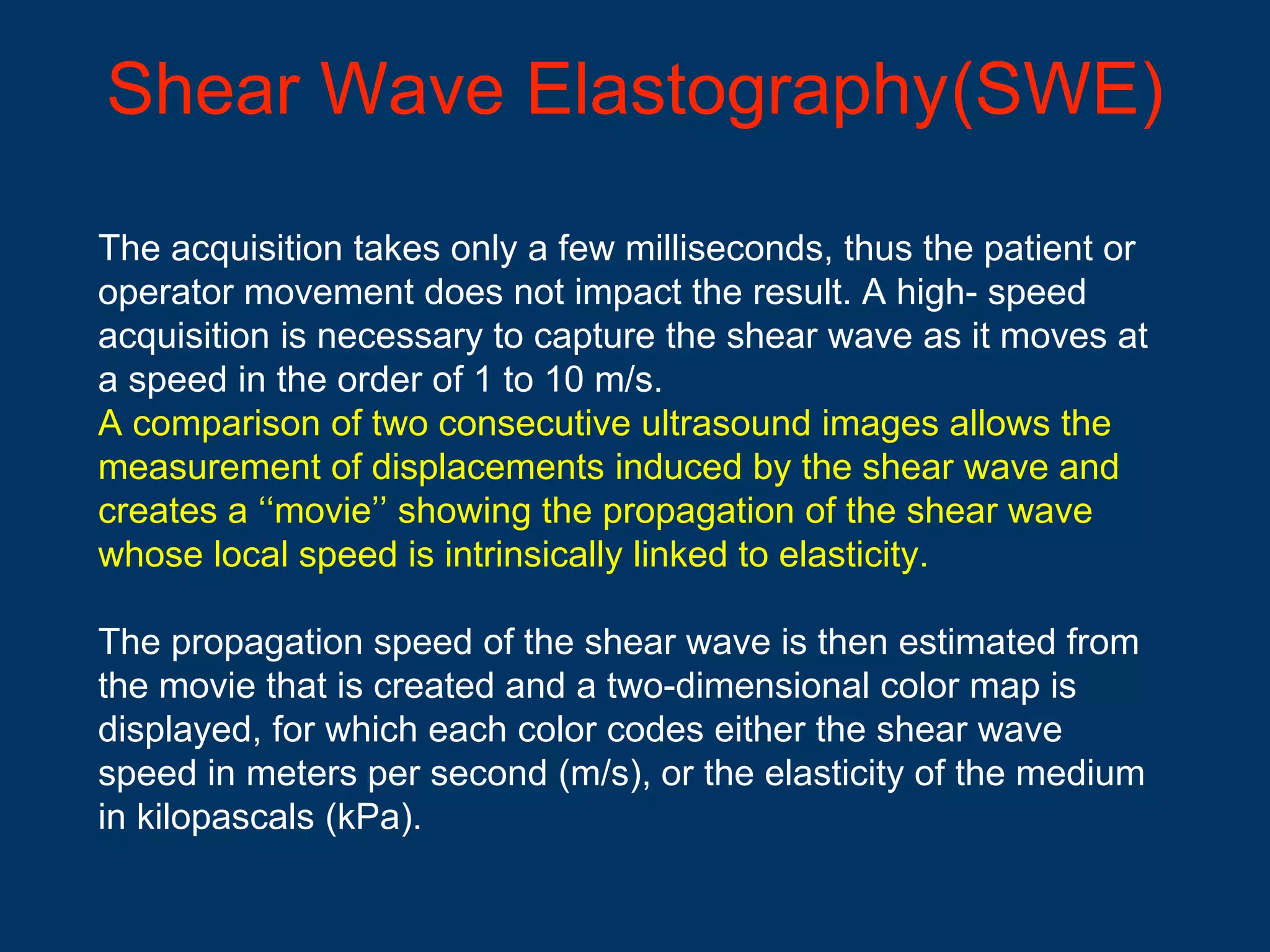 Liver Fibrosis - SWE and MRE | PPT