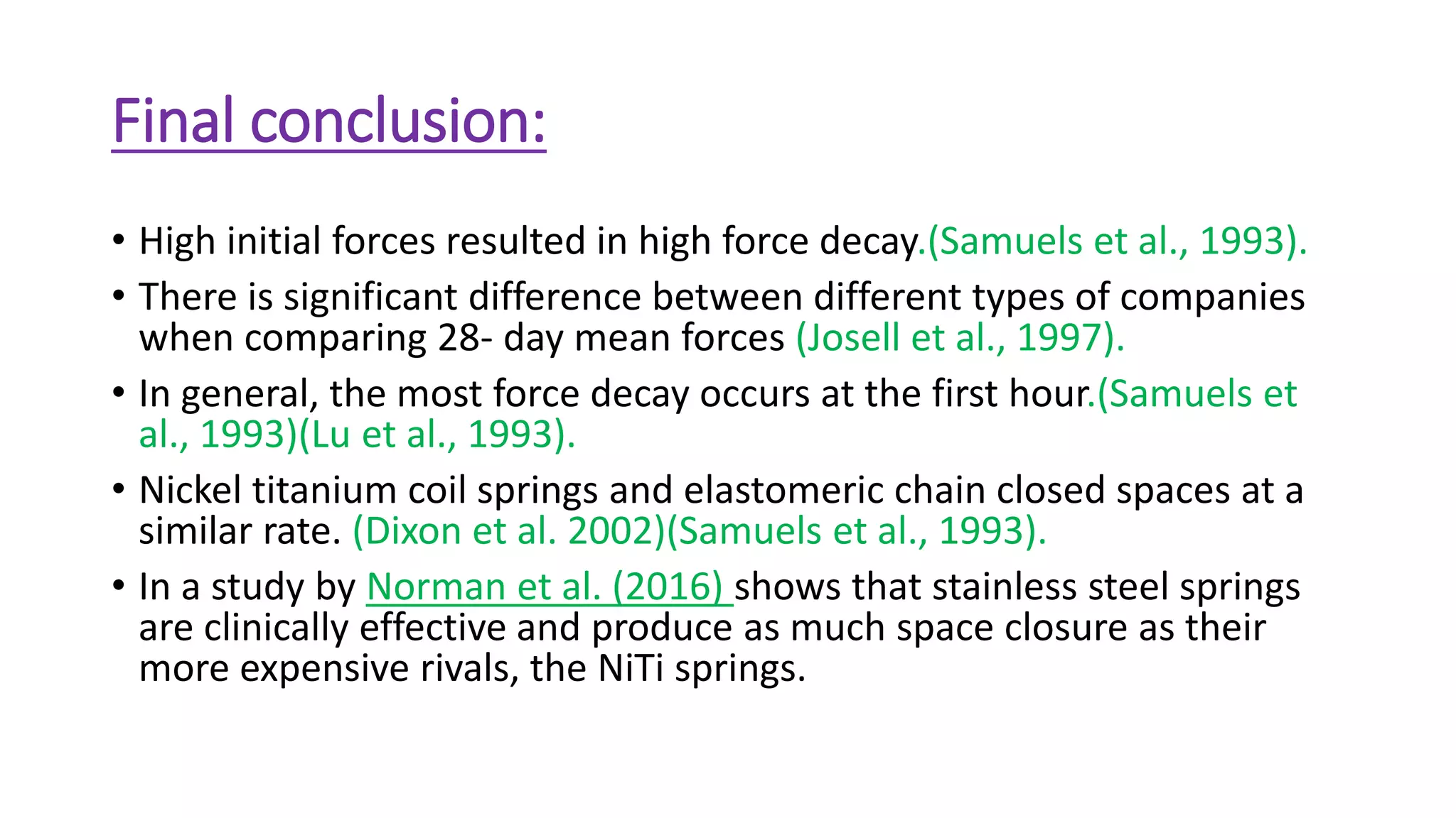 Elastomeric and coil springs | PPTX