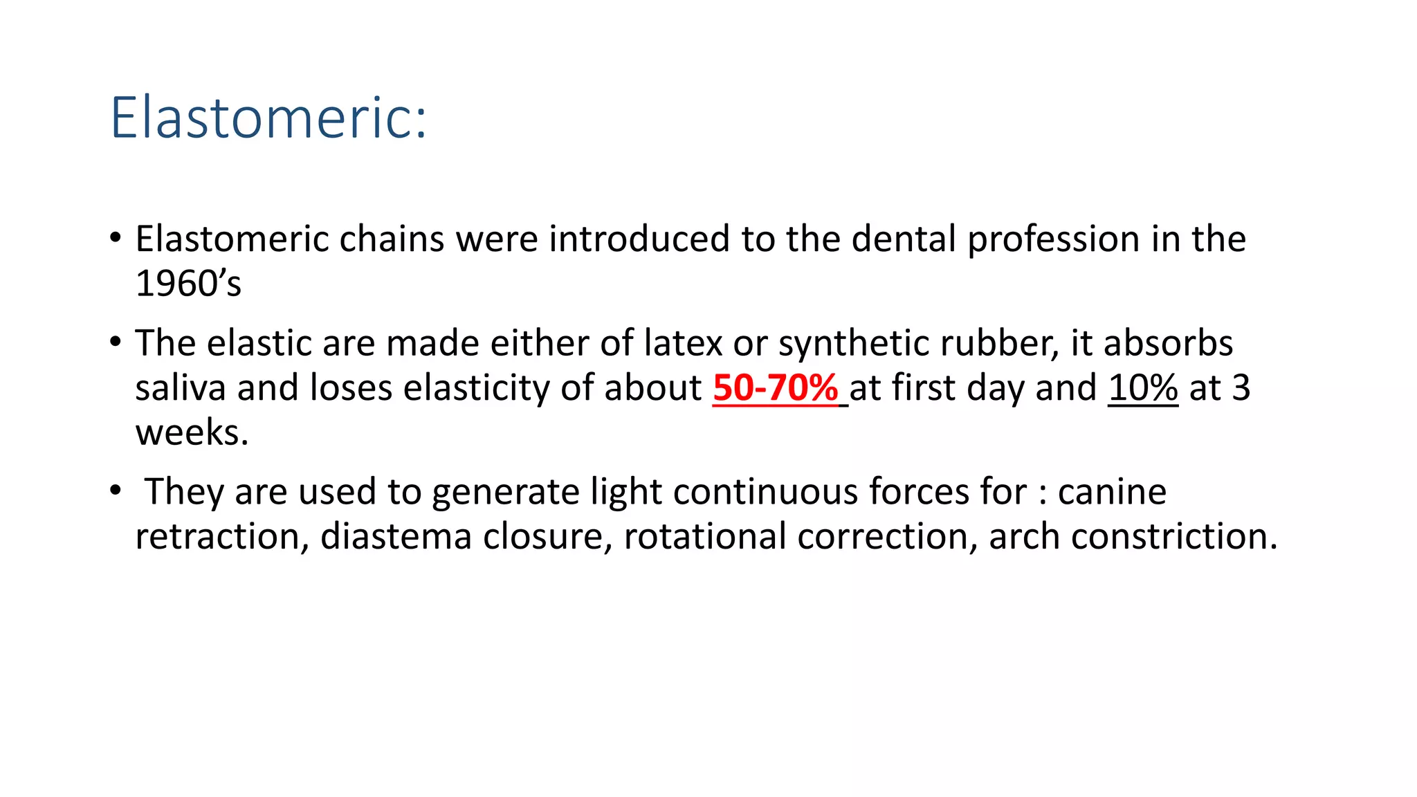 Elastomeric and coil springs | PPTX
