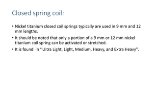 Elastomeric and coil springs | PPTX