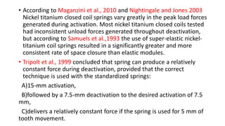 Elastomeric and coil springs | PPTX