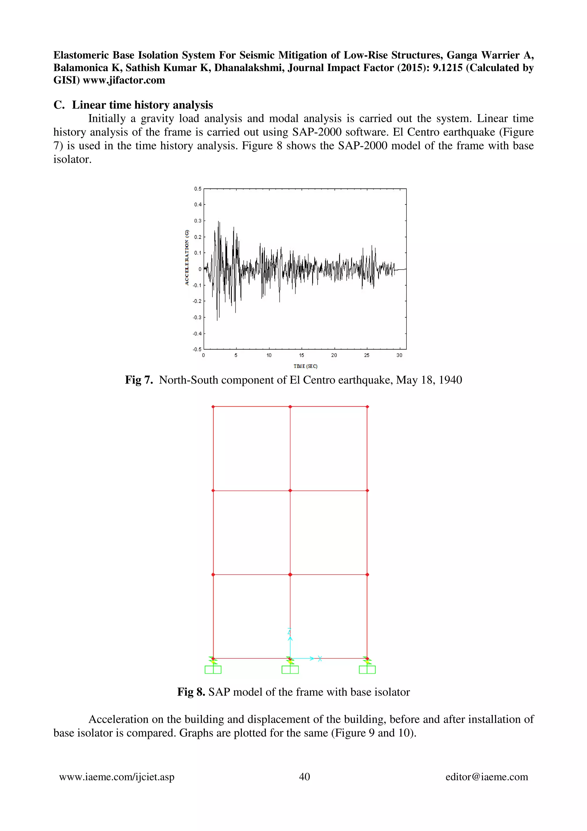 ELASTOMERIC BASE ISOLATION SYSTEM FOR SEISMIC MITIGATION OF LOW-RISE STRUCTURES | PDF