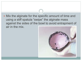 Elastomeric impression material-ALGINATE | PPTX