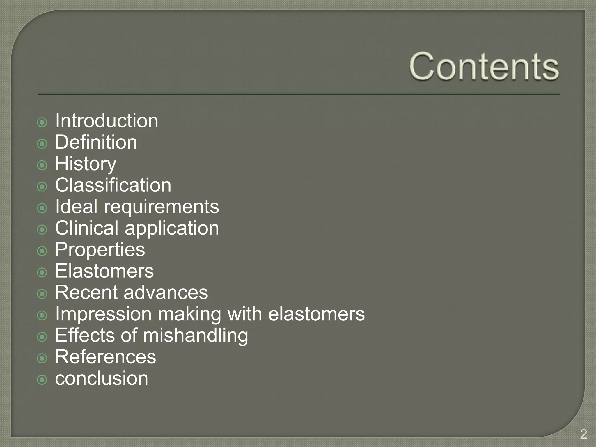 Elastomeric impression materials | PPTX