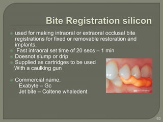 Elastomeric impression materials | PPTX