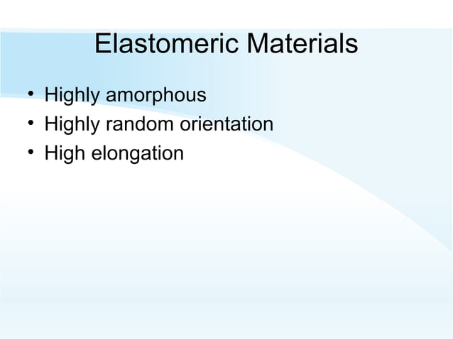 Elastomers | PPT