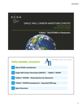 SWCNT Tuball nanotubes in elastomers review | PDF