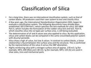Elastomers reinforcent with silica | PPTX