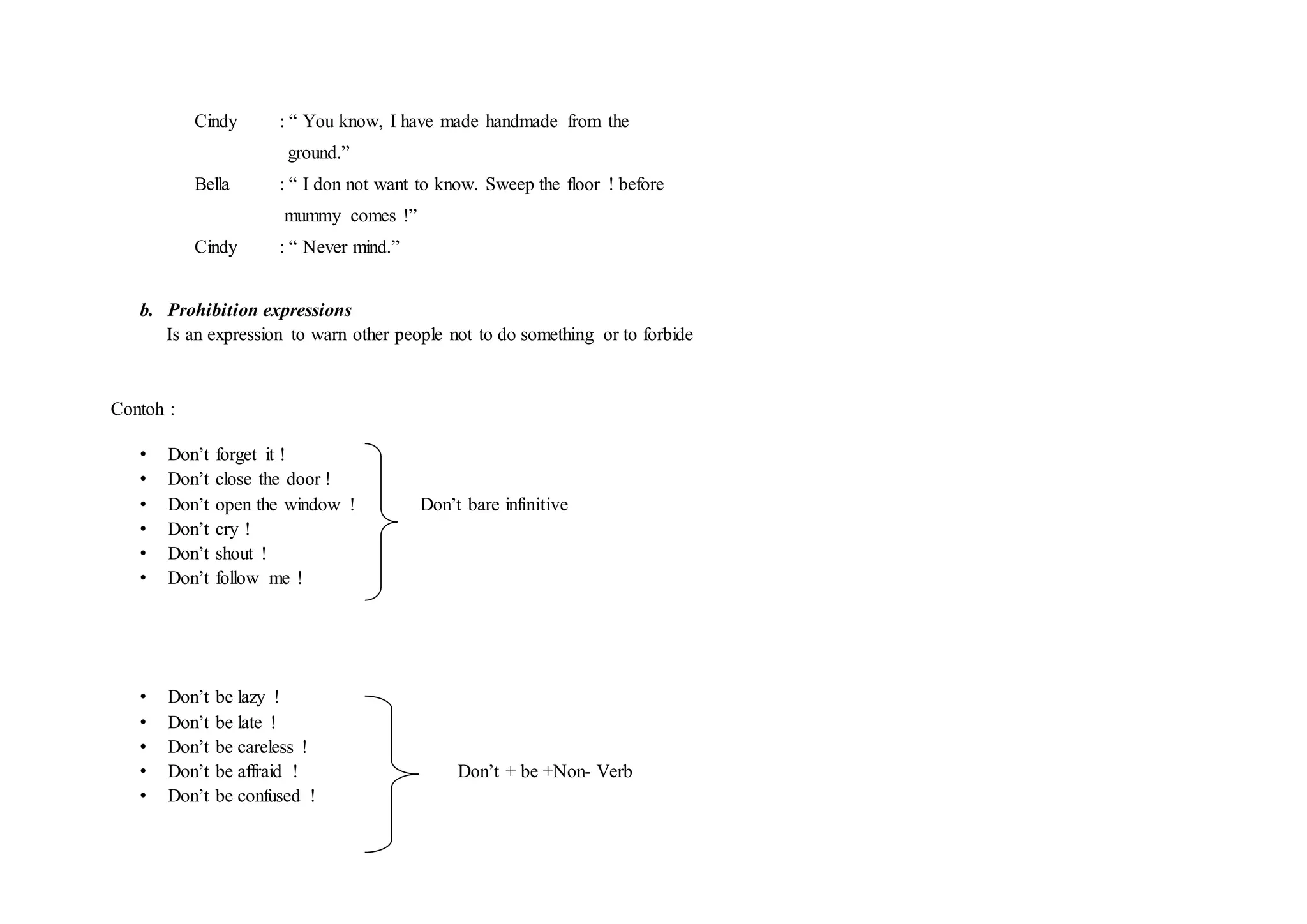 Story Board Teaching Listening Command and Prohibition Expressions | PPT