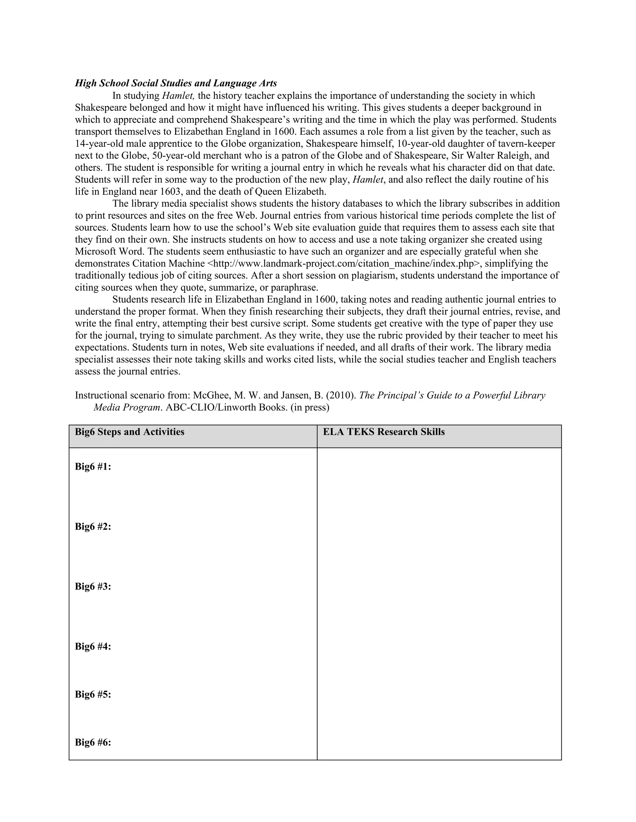 High school language arts activity | DOC | Homework and Study | Education