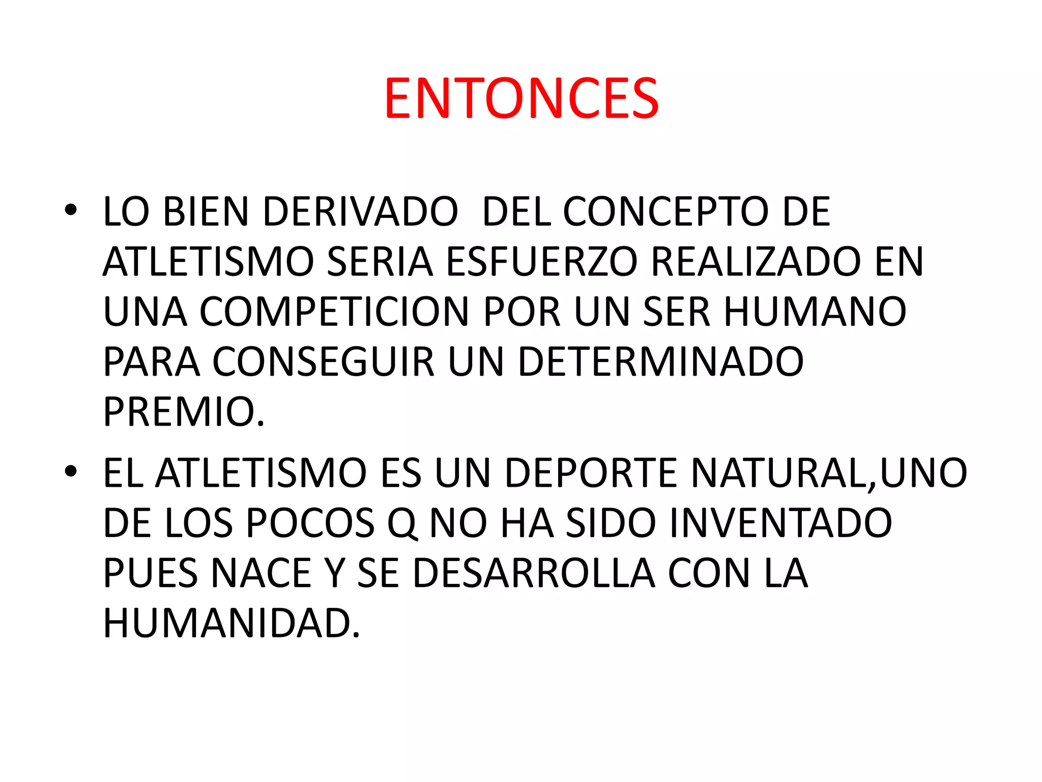 El atletismo origen y evolucion | PPTX | Olympic Sports | Sports