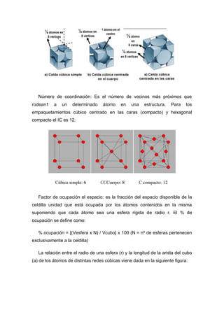 El atomo y estructura cristalina | PDF