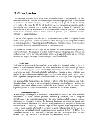 El atomo y sus teorías atómicas | DOCX