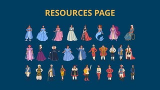 ELA Types of Characters Educational Presentation in Blue and Yellow ...