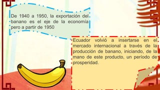 El auge bananero | PPTX