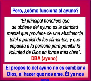 El ayuno | PPTX