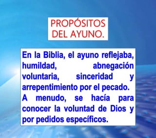 El ayuno | PPTX
