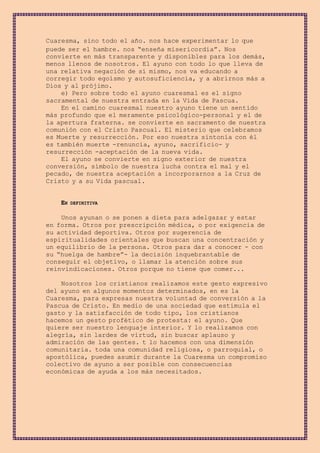 EL AYUNO CUARESMAL | PDF