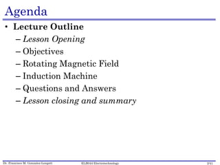 ELB044 Lecture 18. Introduction to Induction Machines | PDF