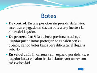 El baloncesto | PPTX