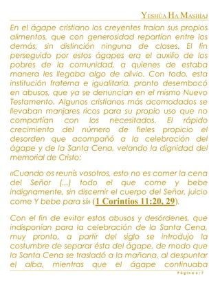 EL BANQUETE Y LA CENA DEL SEÑOR EN EL PRIMER SIGLO 1a CORINTIOS 11 ...