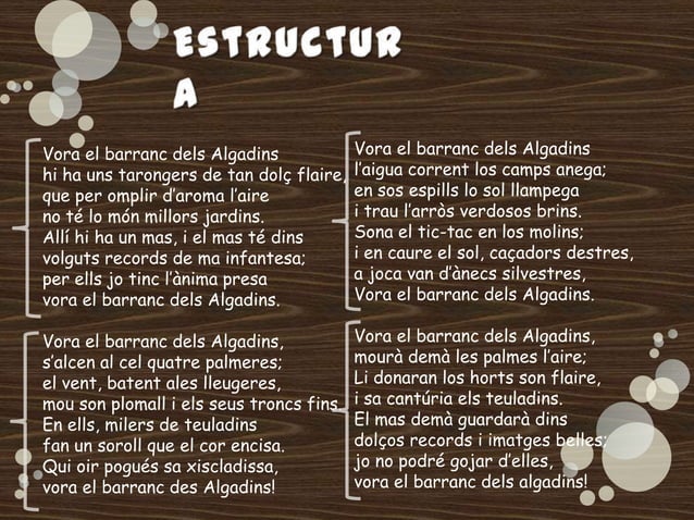 El barranc dels algadins | PPT