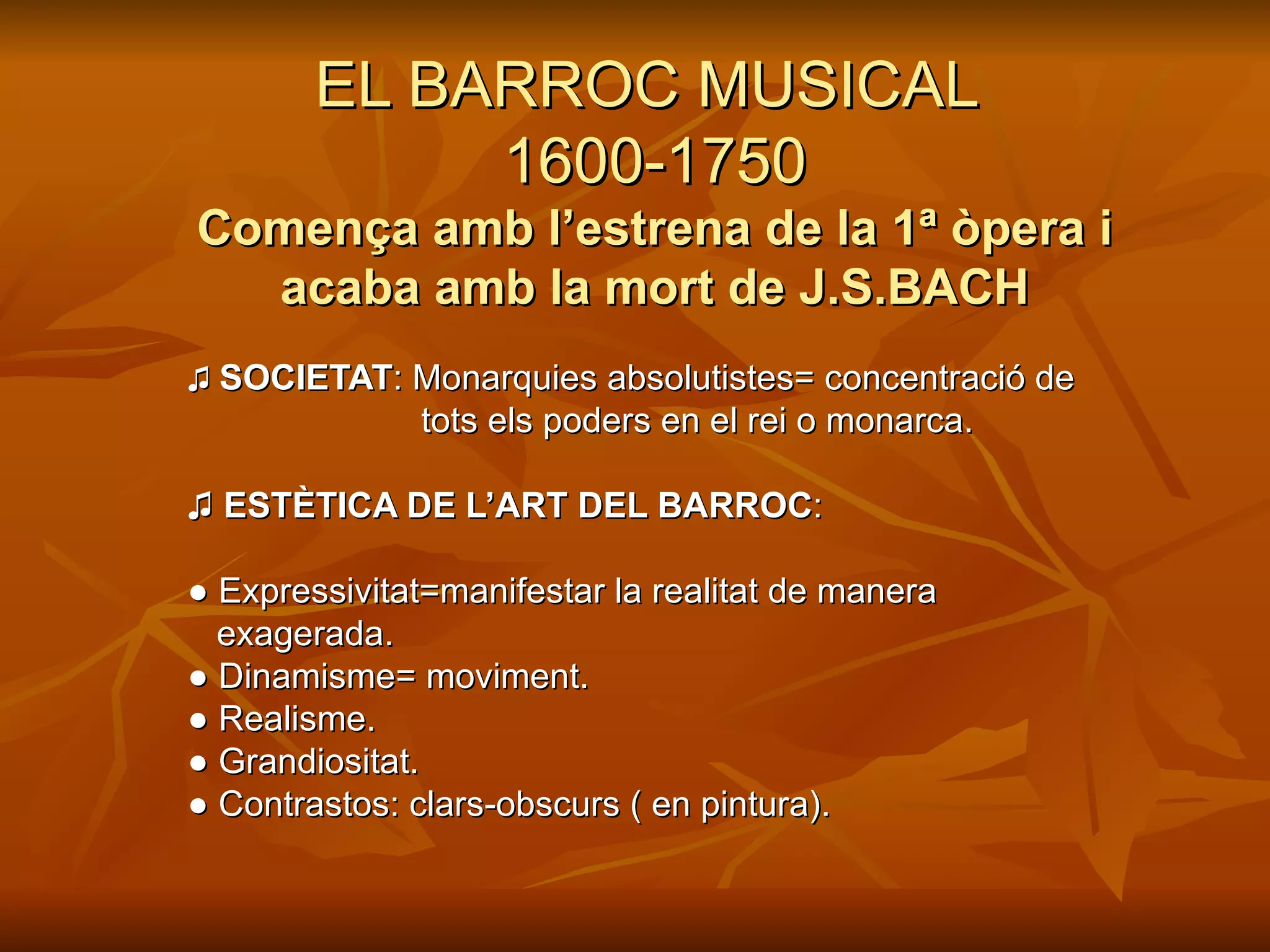 El barroc | PPT