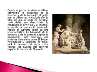 El barroco en la literatura | PPTX