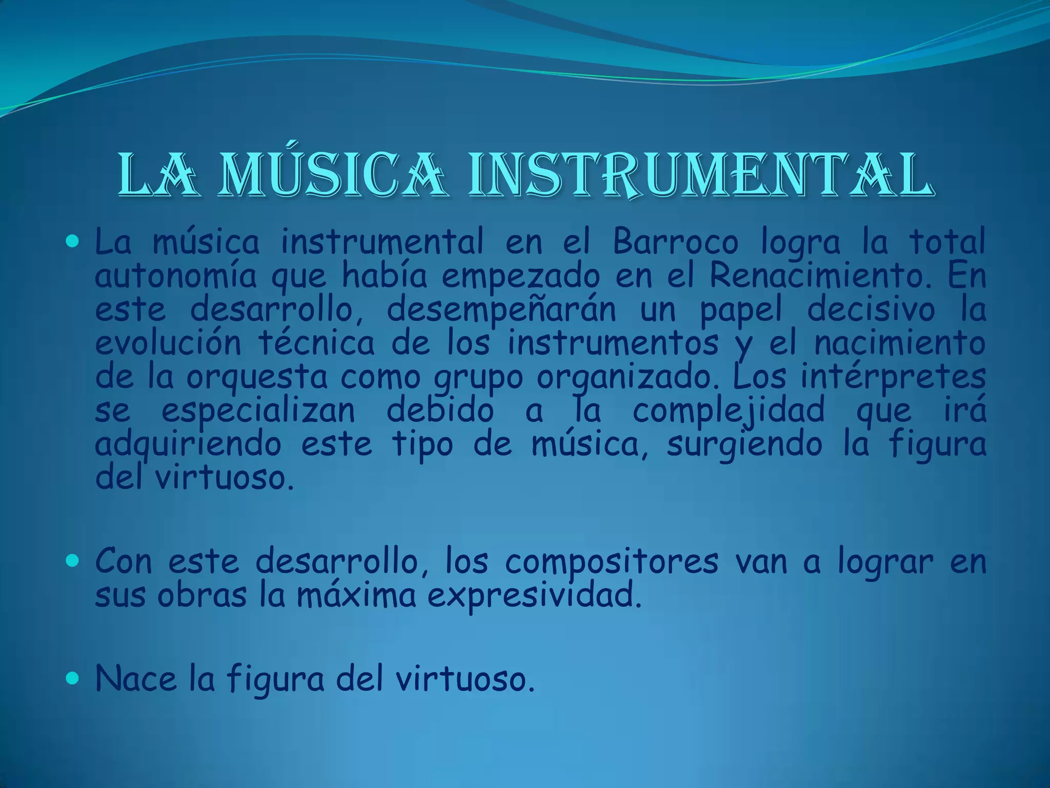 El barroco musical | PPTX