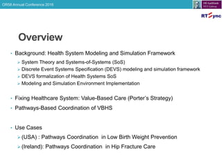 Using Simulation Modeling to Design Value-Based Healthcare Systems | PPT