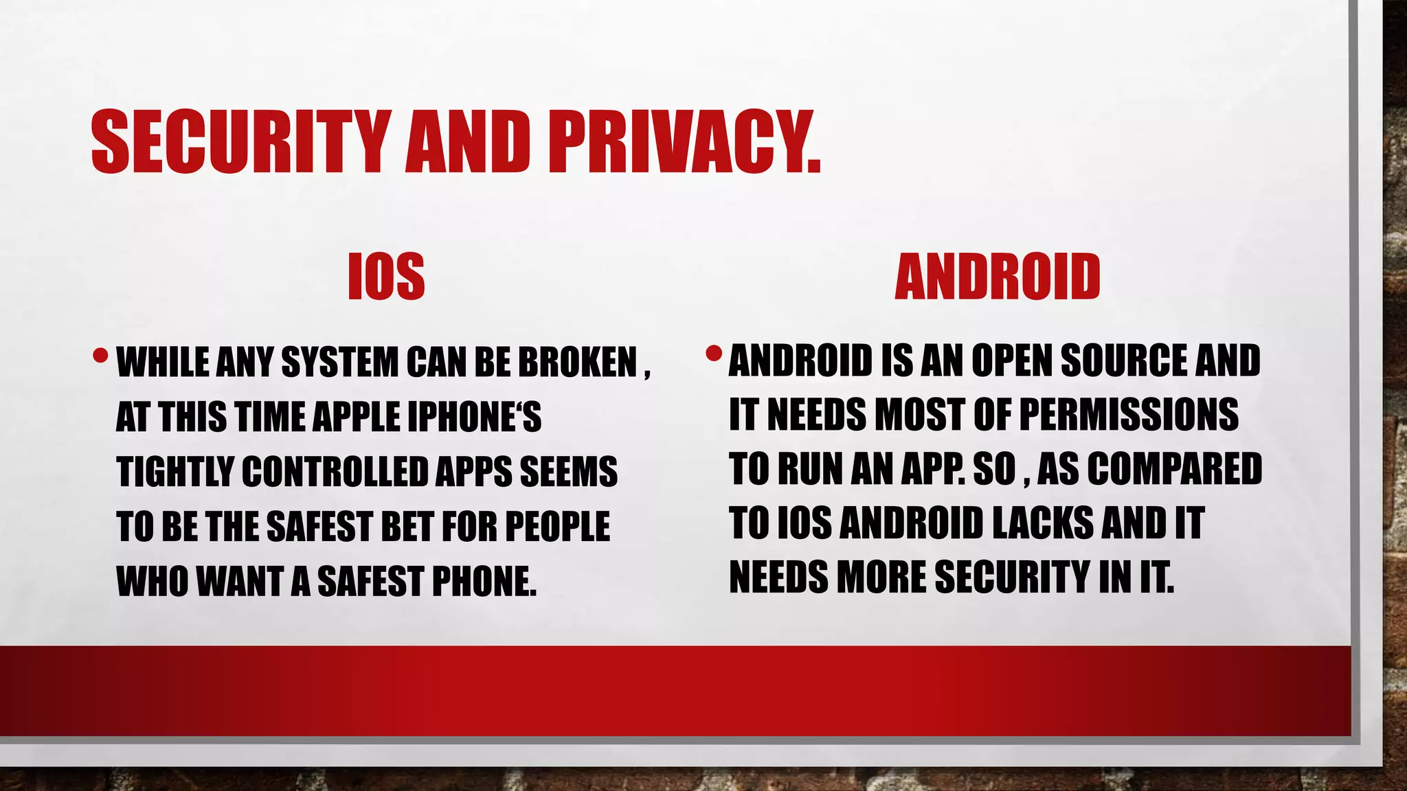 Android vs iOS | PPT