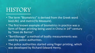 Biometrics | PPT