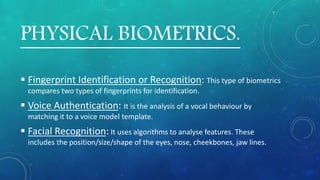 Biometrics | PPT