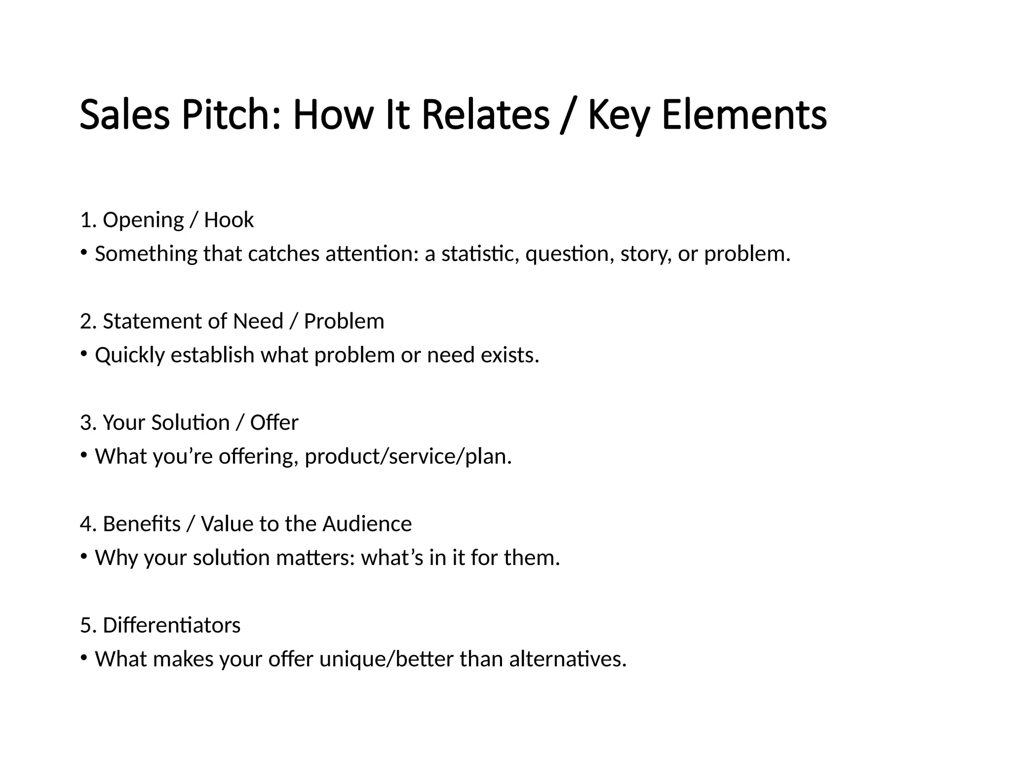 sales pitch, project proposals and detailed project report | PPTX