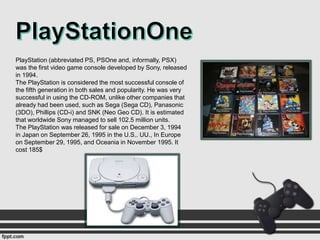 The Evolution of the PlayStation | PPTX