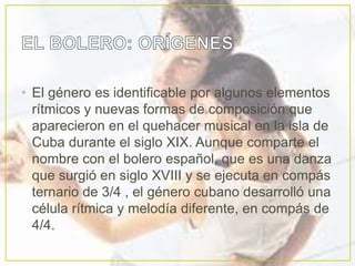 El bolero. alejandro osvaldo patrizio | PPT