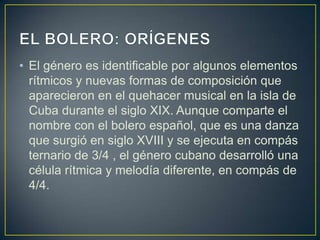 El bolero. alejandro osvaldo patrizio | PPTX