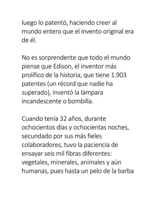 El bombillo | DOCX