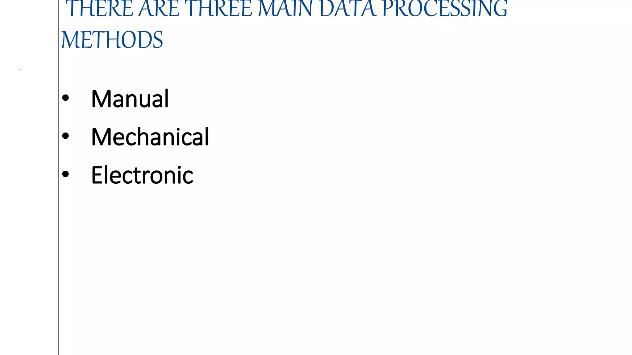 Data Processing Techniquespptx Databases Computer Software And