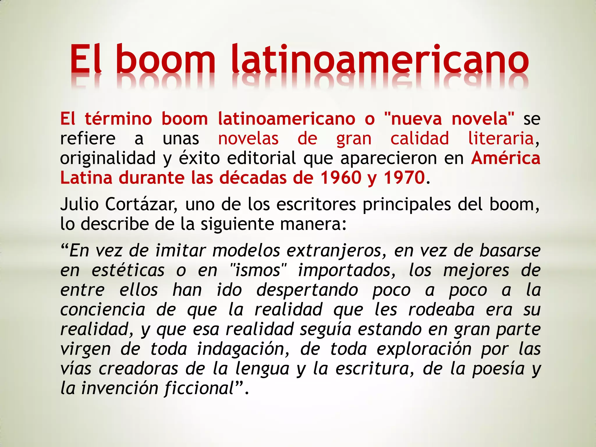 El boom latinoamericano y el realismo mágico | PDF